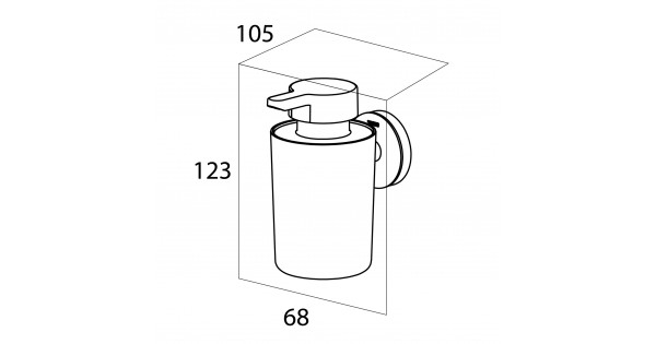 Skysto muilo dozatorius Tiger Urban White 0.18 l