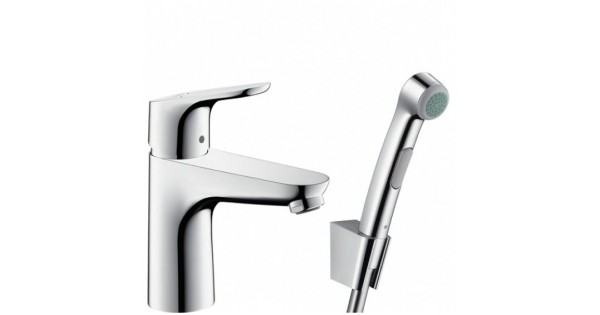 Hansgrohe maišytuvas praustuvui su dušeliu ir ventiliu Focus 31927000